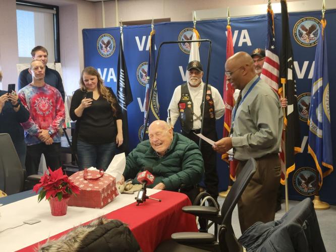 Quiet hero celebrated: NT Marine Bill Gosch honored on 102nd birthday ...