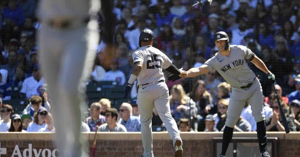 Yankees clinch 32nd straight winning season by blanking the Cubs for ...