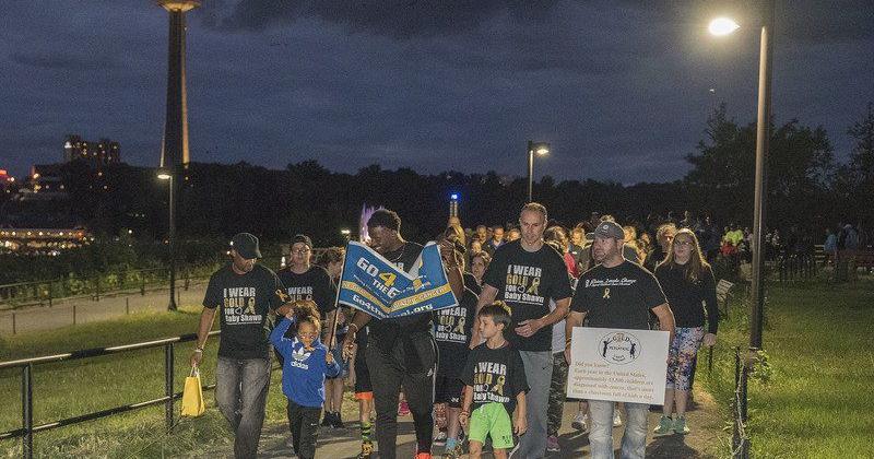 'Baby Shawn' leads pediatric cancer walk on Goat Island | Local News ...