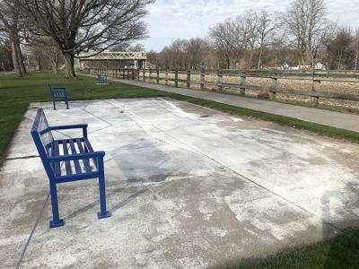 Sit and enjoy: Rotary Club adds benches along canalside park | Local ...