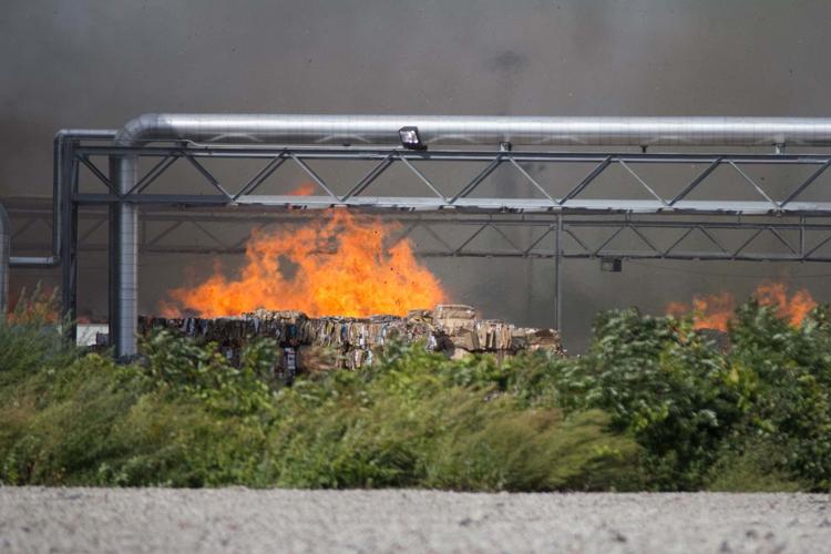 Fire companies battling large fire at Norampac facilities | Crime ...