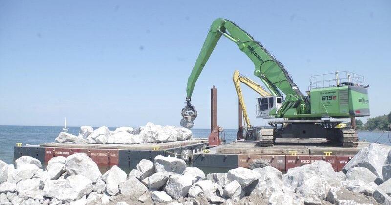 Olcott pier project ahead of schedule | Local News | niagara-gazette.com