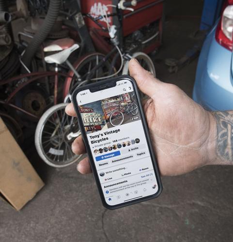 At Lasher's Automotive, bikes can be enjoyed but aren't for sale ...