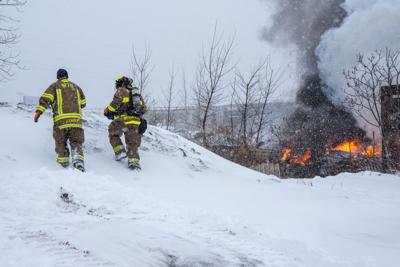 Falls firefighters extinguish suspicious junkyard fire | Crime ...