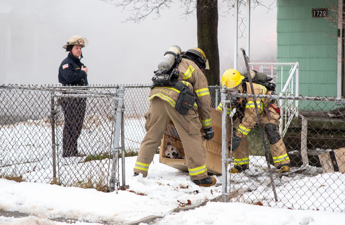 Falls firefighters rescue dog from burning Ferry Avenue home | Local ...