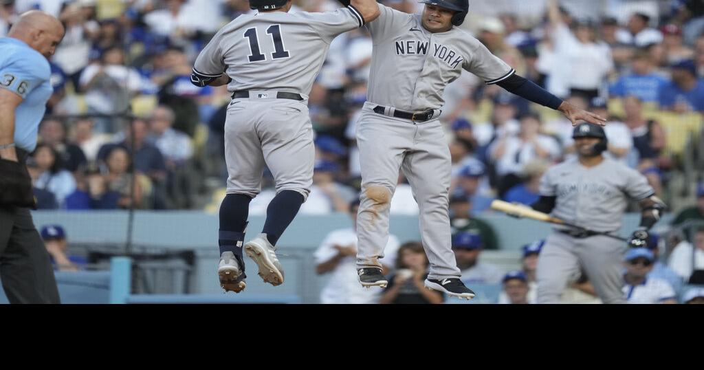 Yankees score runs in final 3 innings for 4-1 victory over Dodgers ...