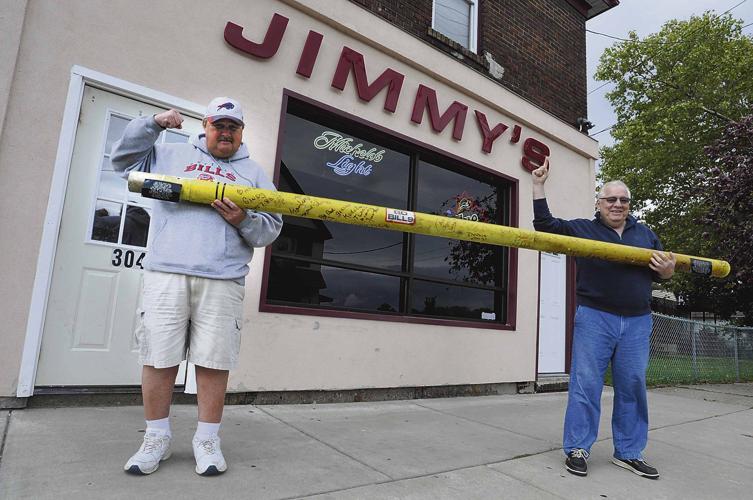 Falls Bills backers hold tight to key piece from famous goalpost game ...