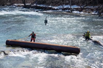 Ice boom pontoon pulled from Niagara Falls' upper rapids | Local News ...