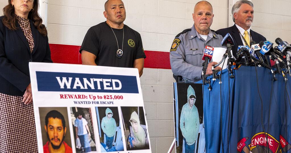 Escaped Pennsylvania inmate stole rifle, fled homeowner's gunfire and ...