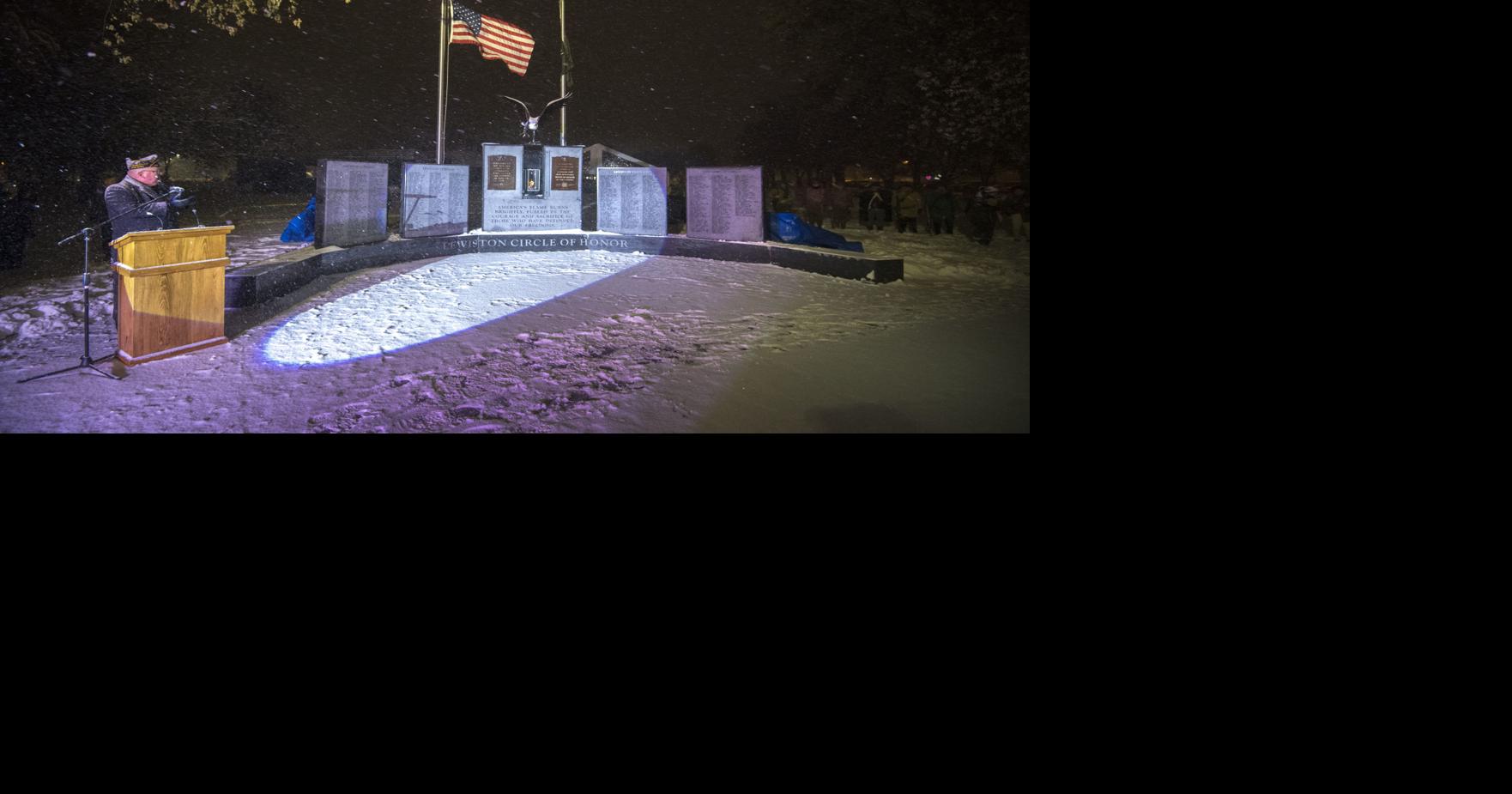 A warm welcome for Lewiston monument despite storm | Local News ...