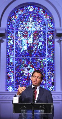 Florida Gov. Ron DeSantis woos GOP Christian voters but stays tight ...