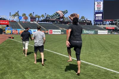 Baseball players are staying mindful on the diamond with barefoot walks ...