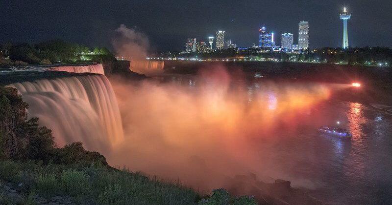 Niagara Falls Shines Red for the 'Future of Travel' | Local News ...