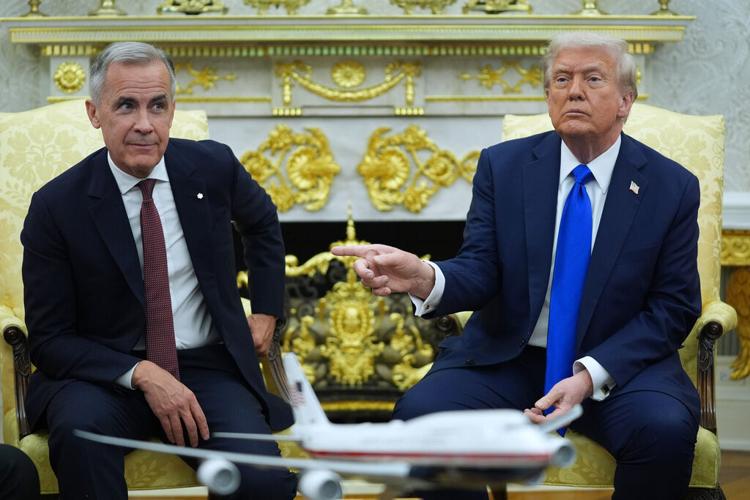 Trump talks 'love' and 'conflict' with Carney during Canadian prime ...