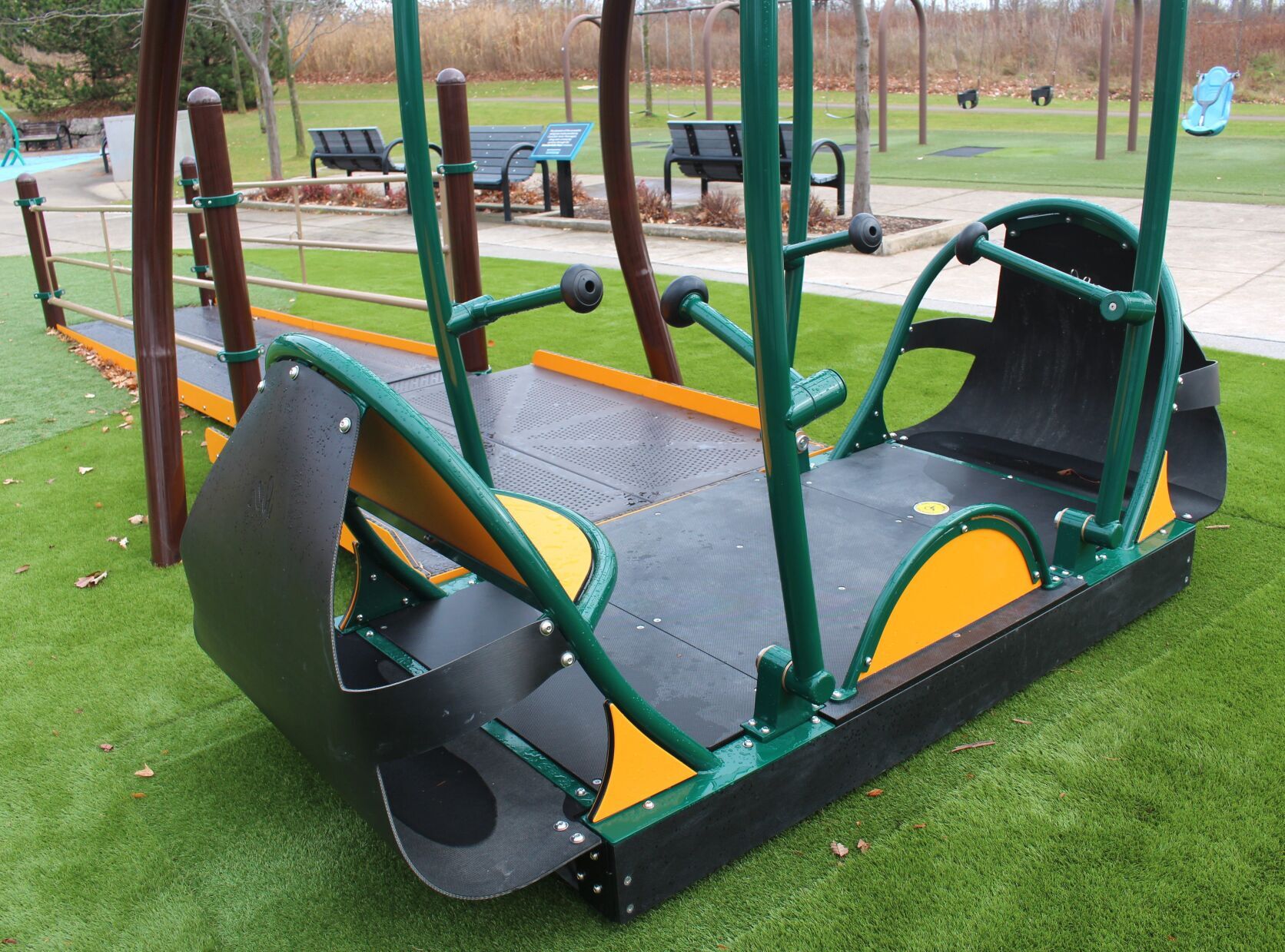 First wheelchair-accessible swing opens at Falls park