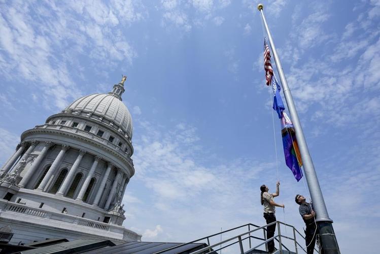 Governor raises gay pride flag over Wisconsin Capitol in show of ...