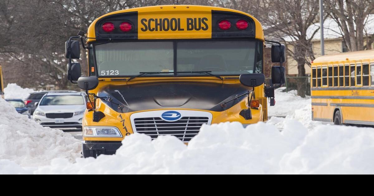 Peterborough school bus cancellations on Wednesday