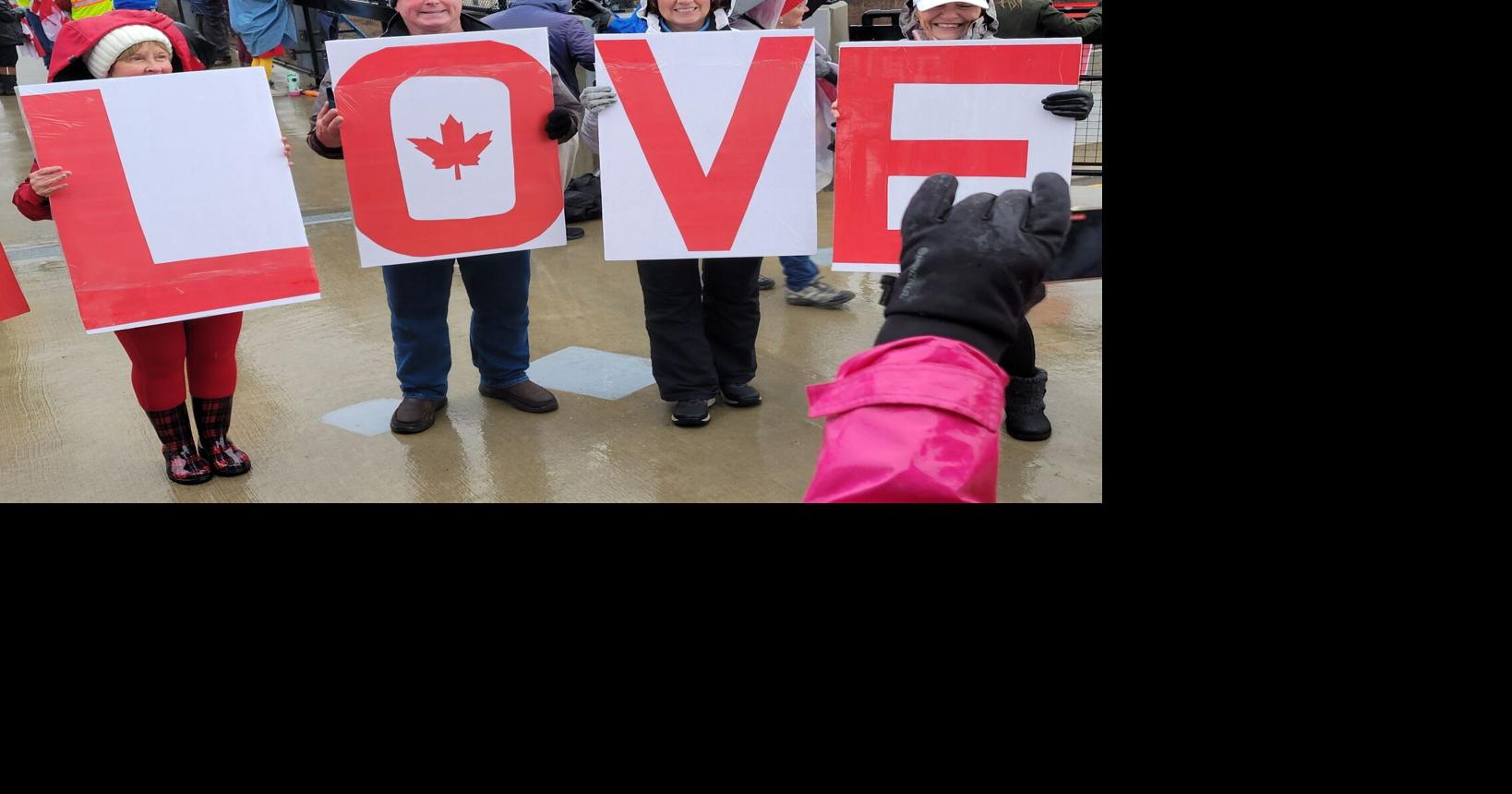 ‘Elbows up’ for Canada during cross-border rally