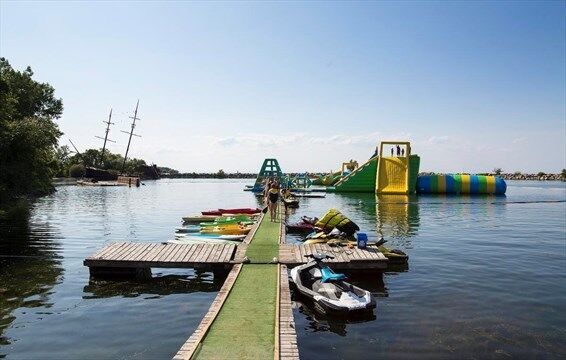 Inflatable waterpark brings new life to Jordan Harbour