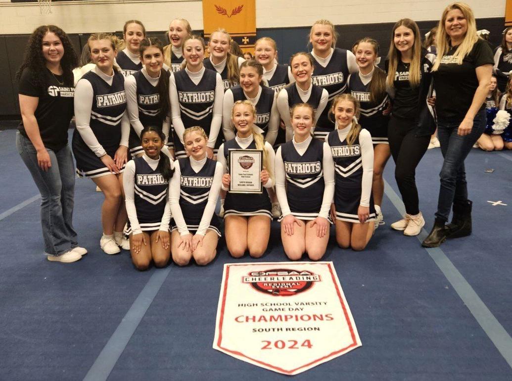 Patriots cheerleading team wins back-to-back championships