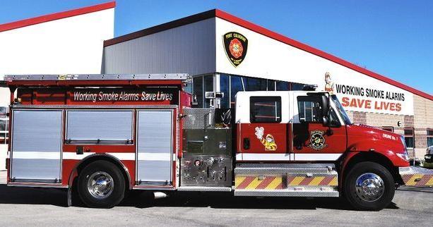 Port Colborne fire truck caught in fire