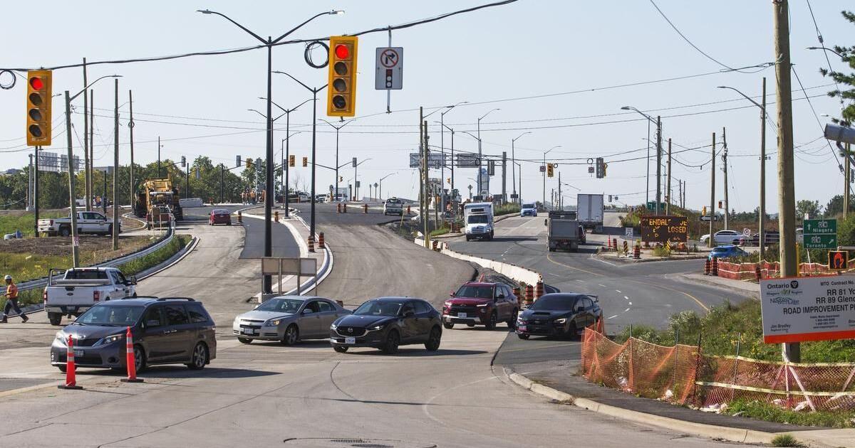 Construction detours ahead of diverging diamond interchange