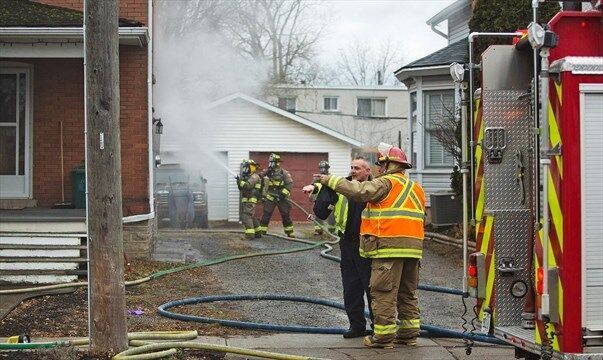 Fire breaks out at Thorold firefighter's home