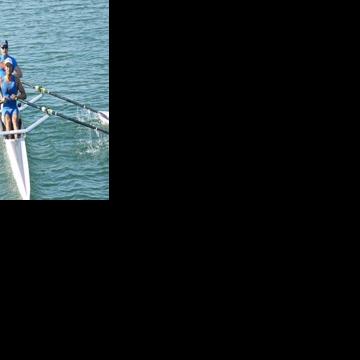 Nick Tavares, Kerry Shaffer competing for Canada in the Netherlands