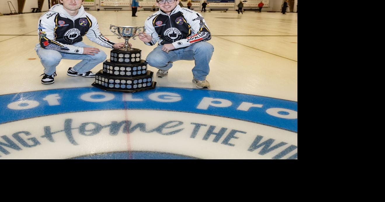 Tankard trophy on display at Niagara Falls Curling Club