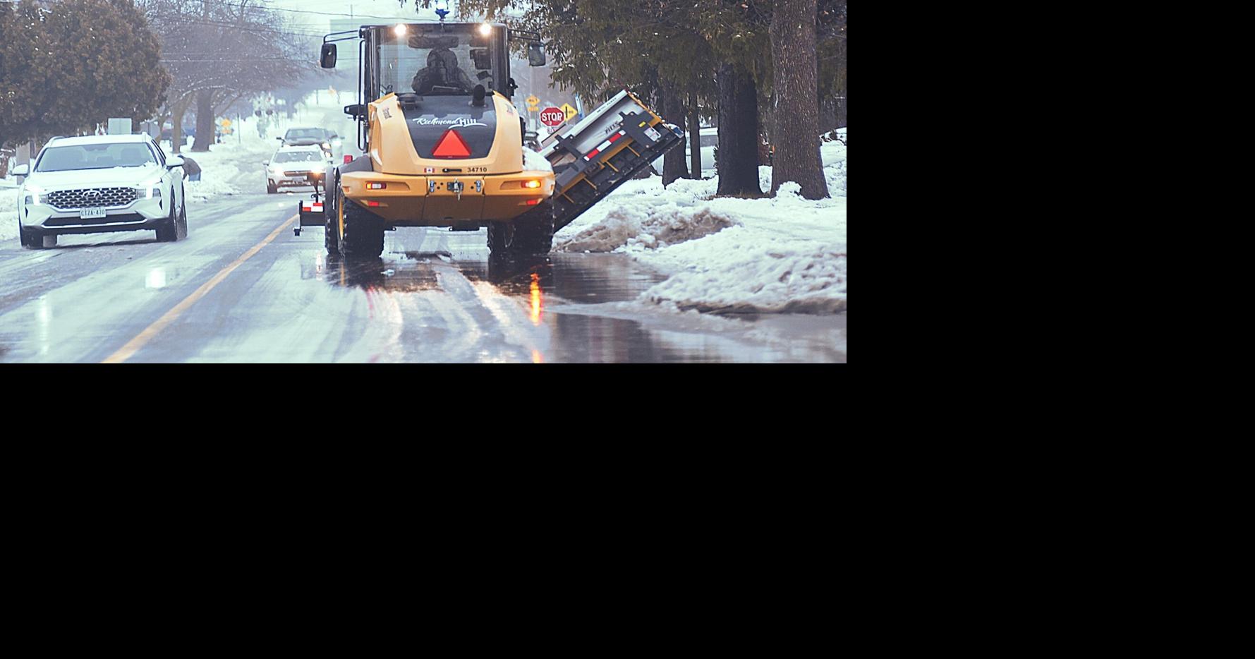 Niagara Falls looking into windrow clearing program