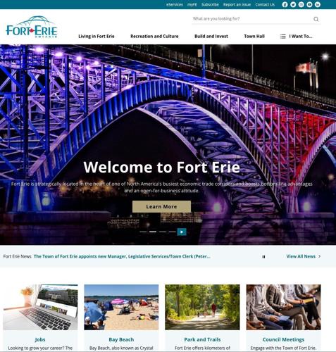 Fort Erie launches new municipal website
