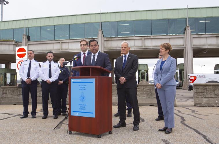 Carney tours Rainbow Bridge, adds 1,000 new border officers