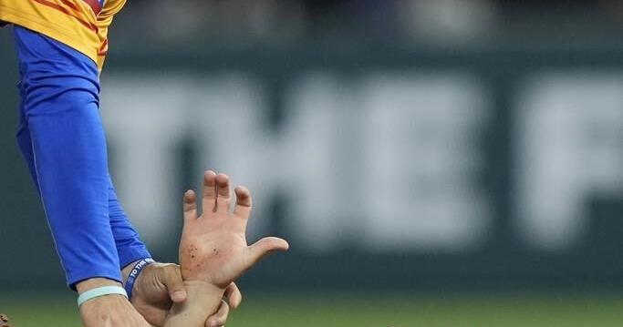Astros’ Altuve leaves WBC game after hit on hand by a pitch