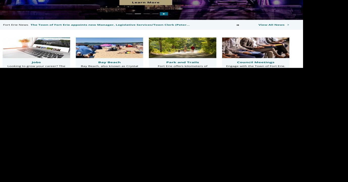 Fort Erie launches new municipal website