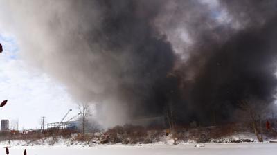 Fire department remains on scene at Port Colborne factory