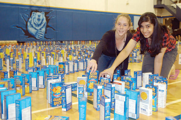 Kraft dinner boxes come crashing down for Port Cares