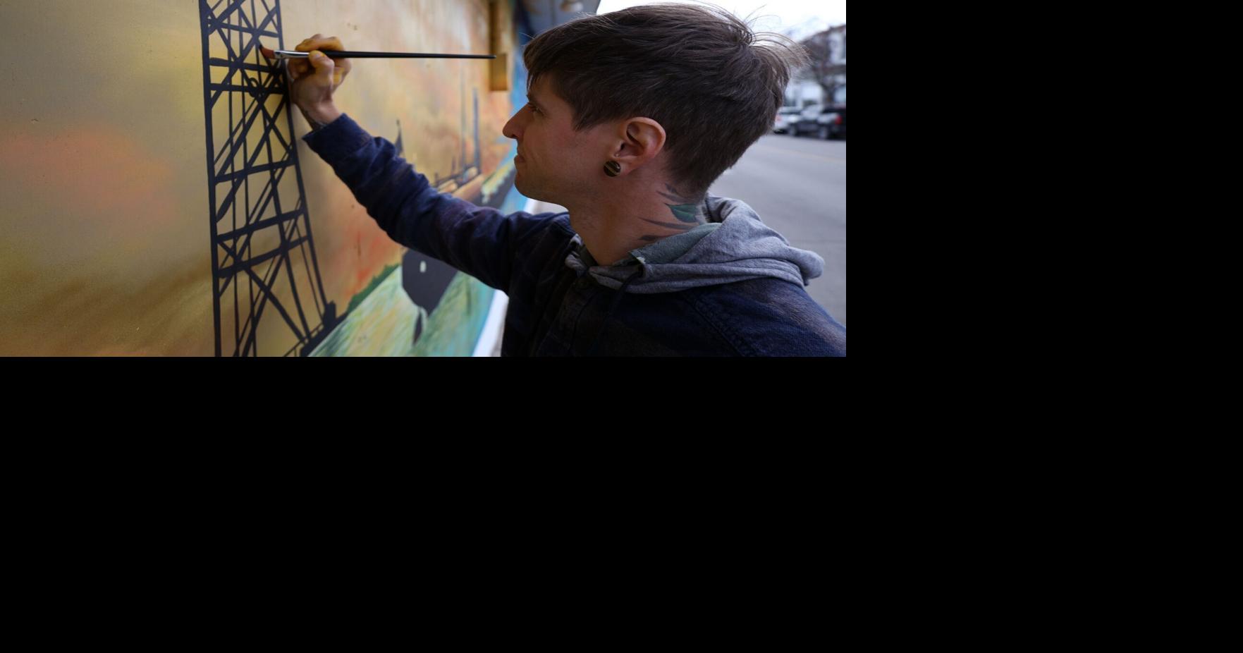 Dan Kozina pays homage to Port Colborne with Harbour Master building mural