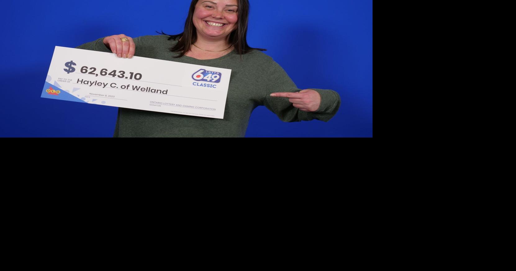 Welland woman wins $62K with Lotto 6/49