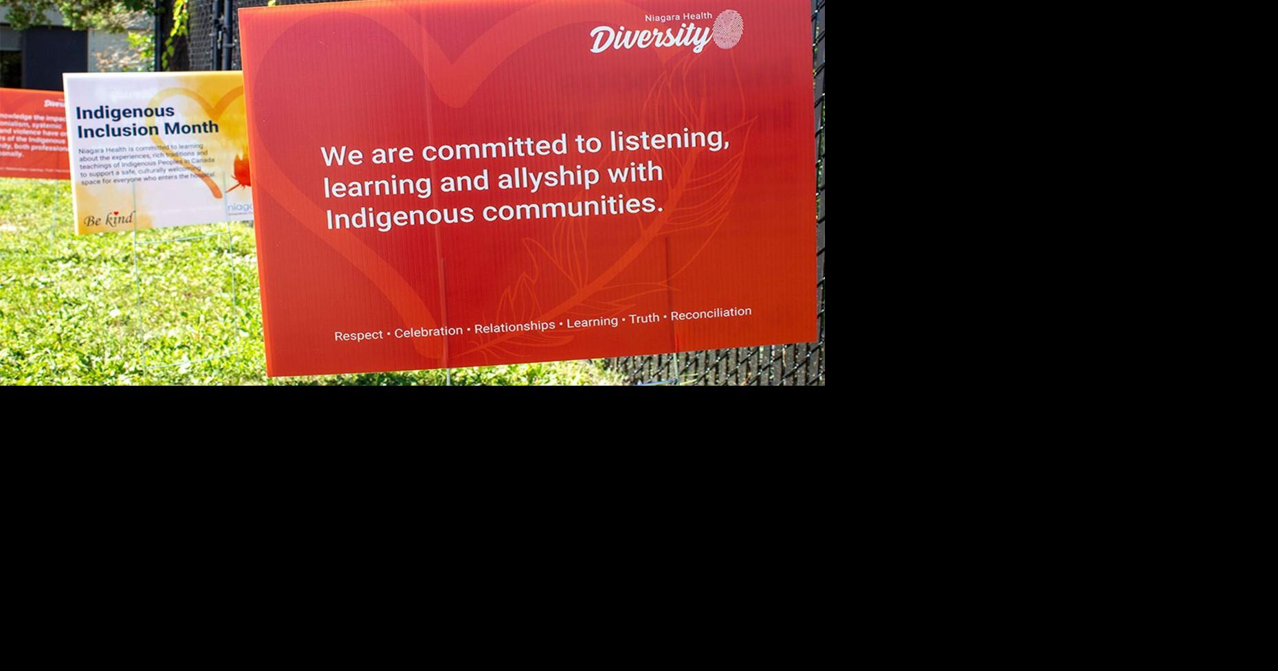 Signs part of commitment to Indigenous community: Niagara Health