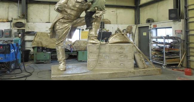 Brock statue embraces mythology