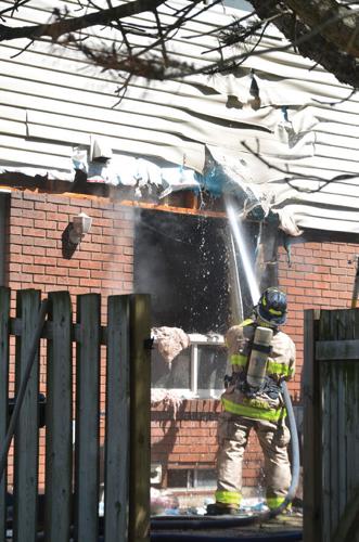 Fire guts townhouse