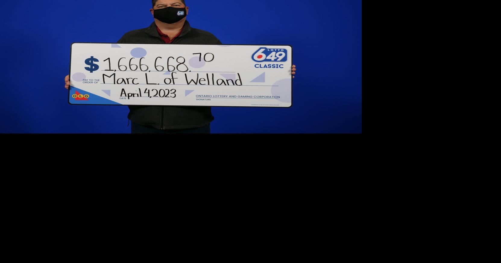 Welland man wins more than $1.6M with Lotto 6/49