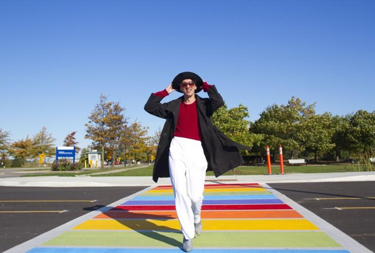 Rainbow crosswalk marks safe space at Niagara College