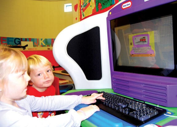 Kindergarten kids get computers