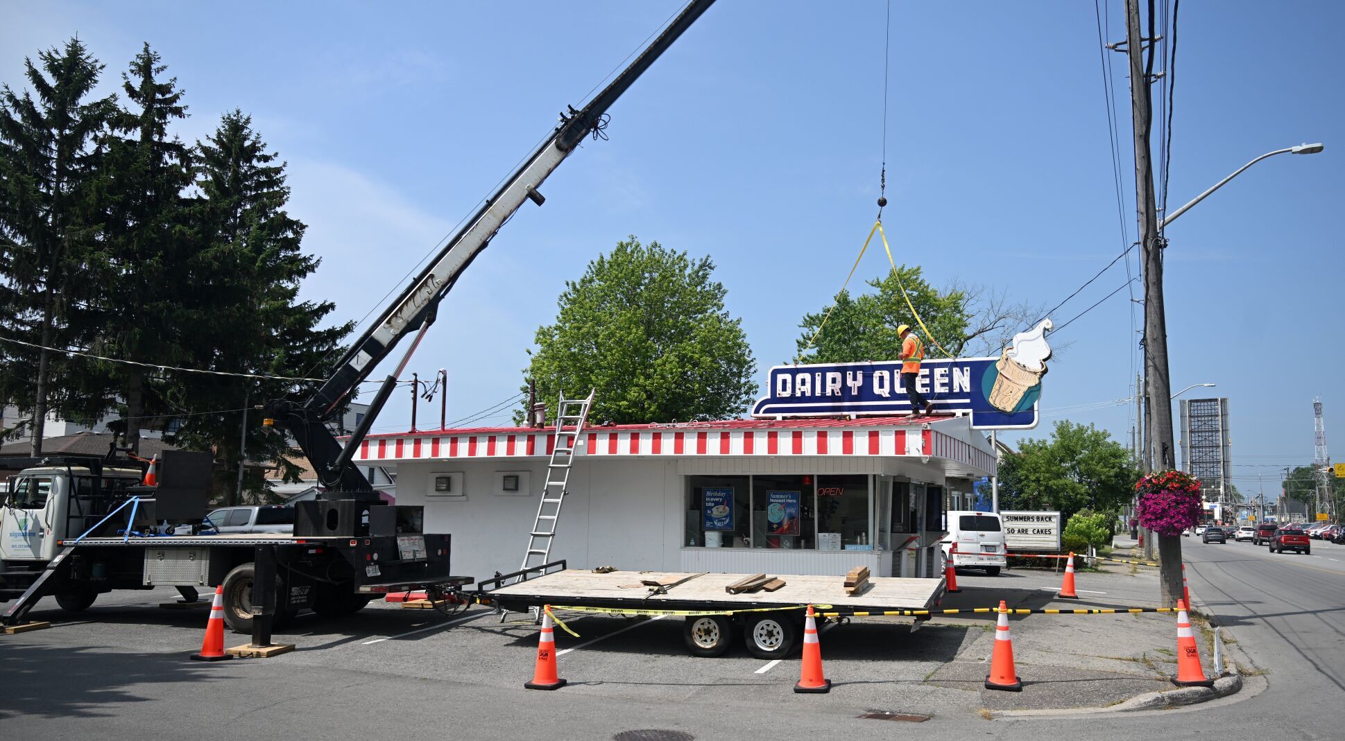 Iconic DQ sign relit in Port Colborne