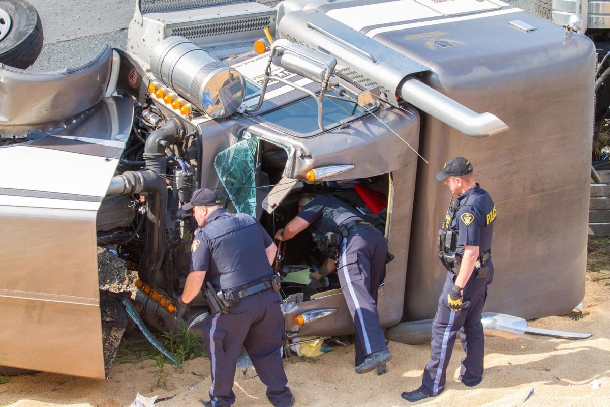 Transport truck driver killed in QEW rollover at Netherby