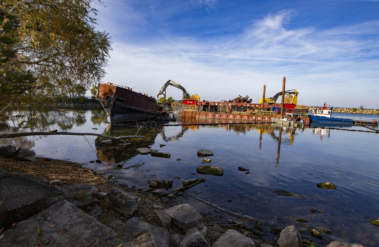 Landmark Jordan Harbour ‘pirate ship’ being taken apart