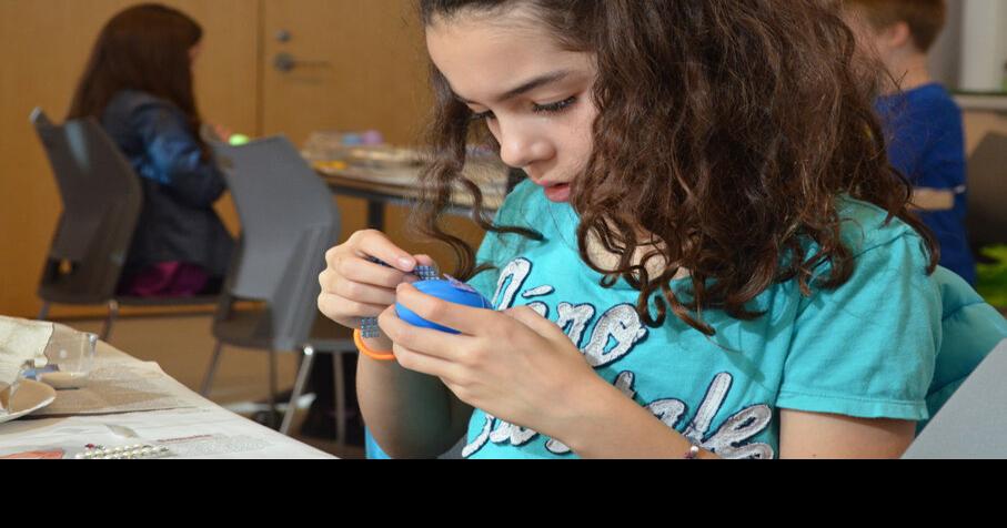 Kids get crafty at the library