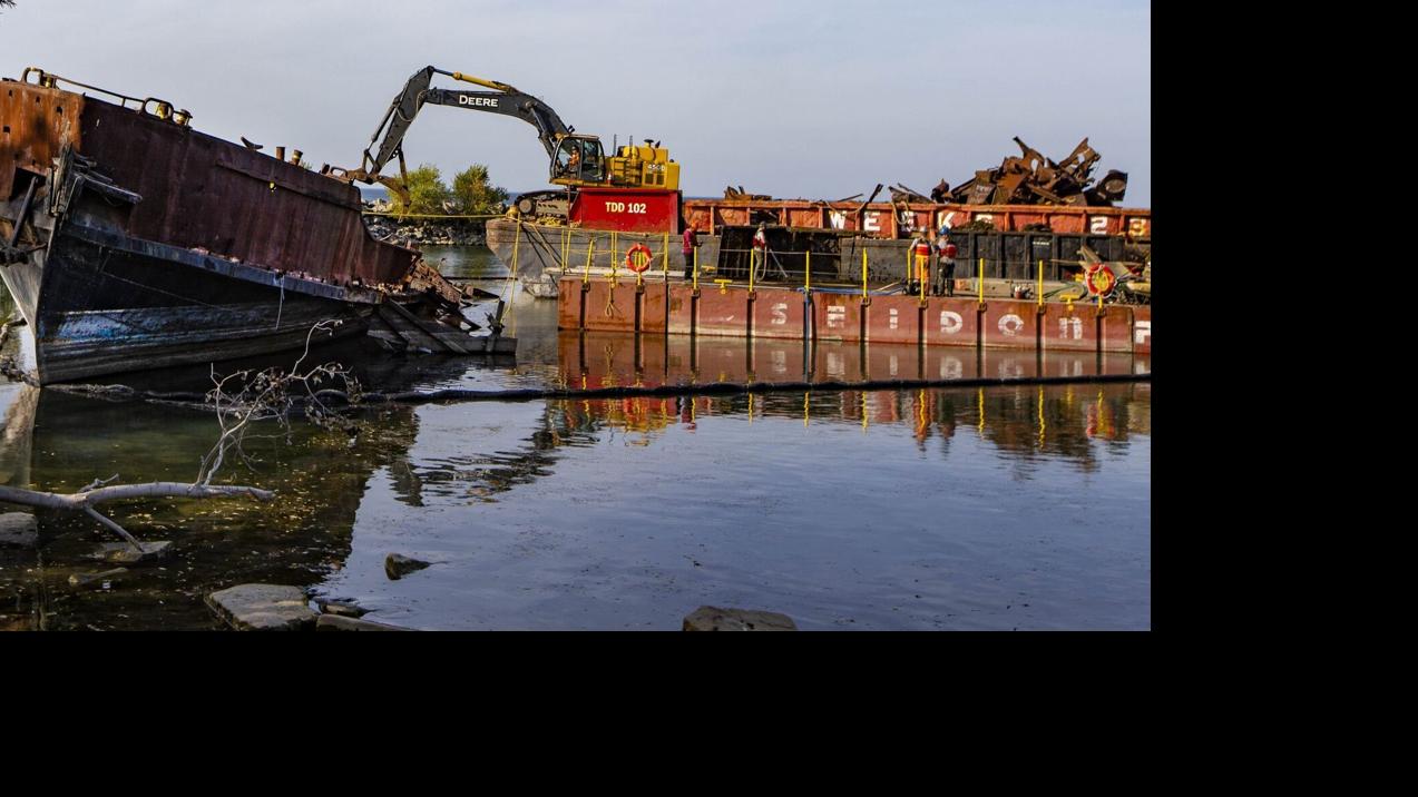 Landmark Jordan Harbour ‘pirate ship’ being taken apart