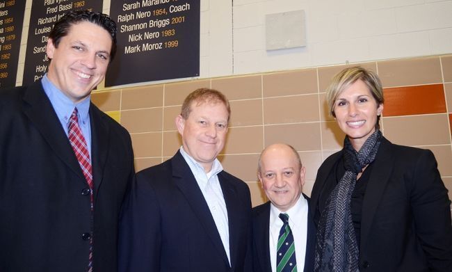 Three student athletes, late coach honoured at ceremony